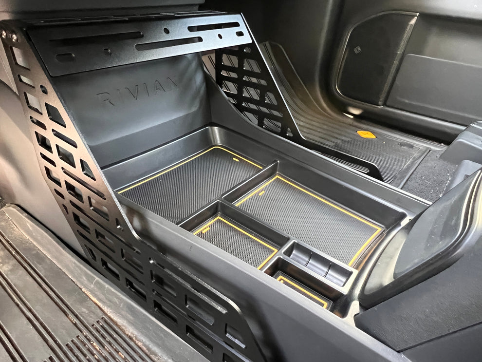 Rivian R1T/R1S Center Console Molle Cage – Electrified Overland
